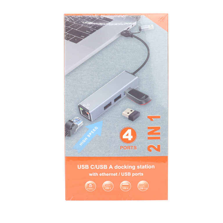 HUB USB TIPO C DUAL RJ45 – Jaltech SAS