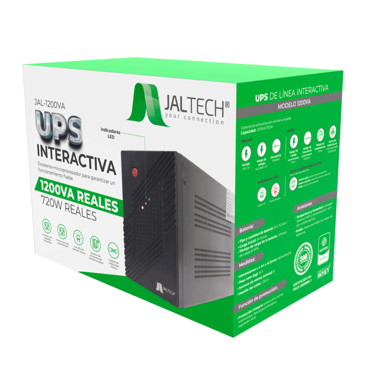 UPS INTERACTIVA 1200VA – Jaltech SAS