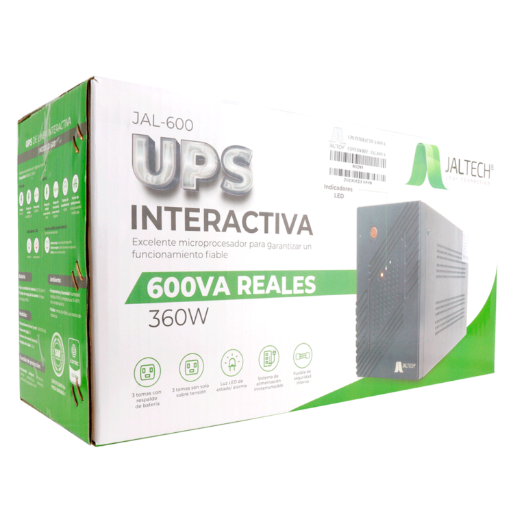 UPS INTERACTIVA 600VA – Jaltech SAS