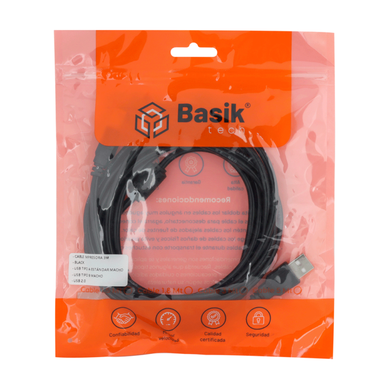 CABLE IMPRESORA BASIK 3MTS – Jaltech SAS